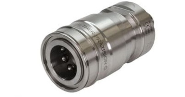 3/4" NPT Female Thread, Stainless Steel Self-Sealing Coupling (female ...