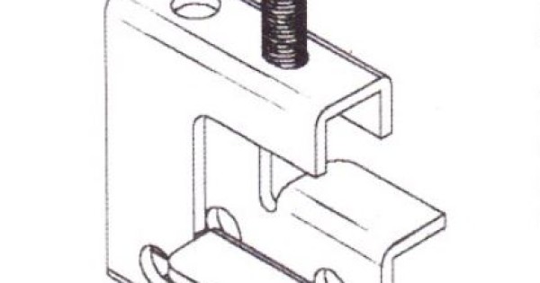 MHB beam clamp (HDG), for outdoor use suitable for 16mm plate