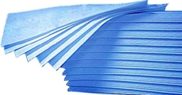 INTERFOLD TOWEL, 1 PLY, SIZE : 24.5 X 22, BLUE, 3600/PACK